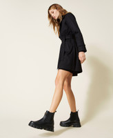 Chelsea boots with Oval T logo Woman, Black | TWINSET Milano
