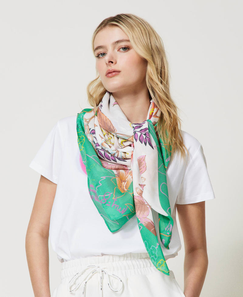 Kefiah MYFO con stampa Donna, Fantasia | TWINSET Milano