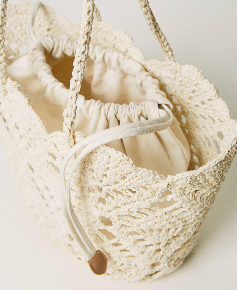 Borsa shopper crochet Donna, Nero | TWINSET Milano