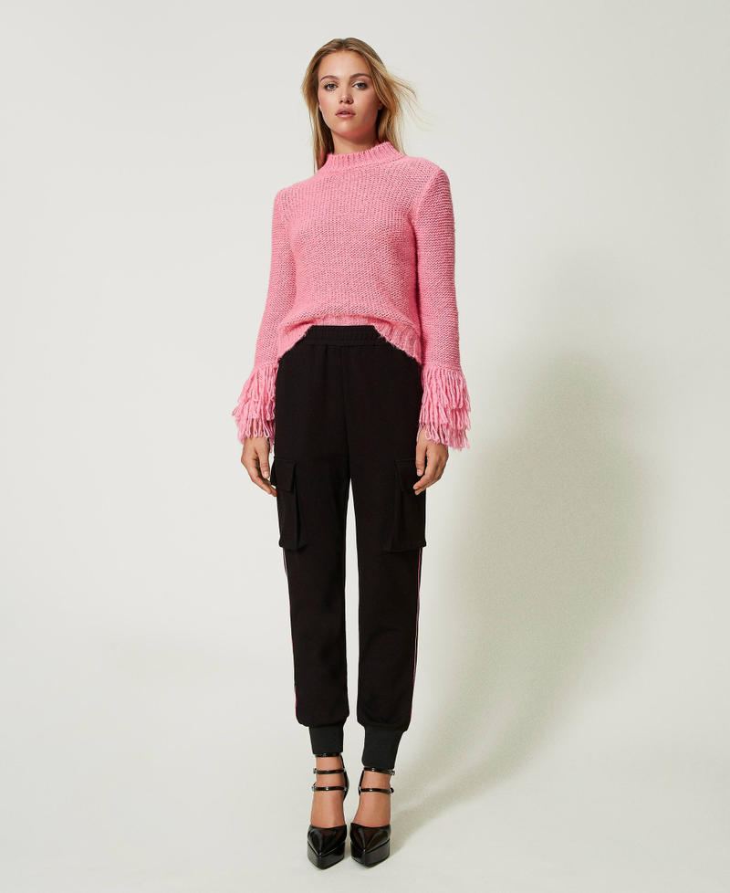 Cargo joggers Woman, Black | TWINSET Milano