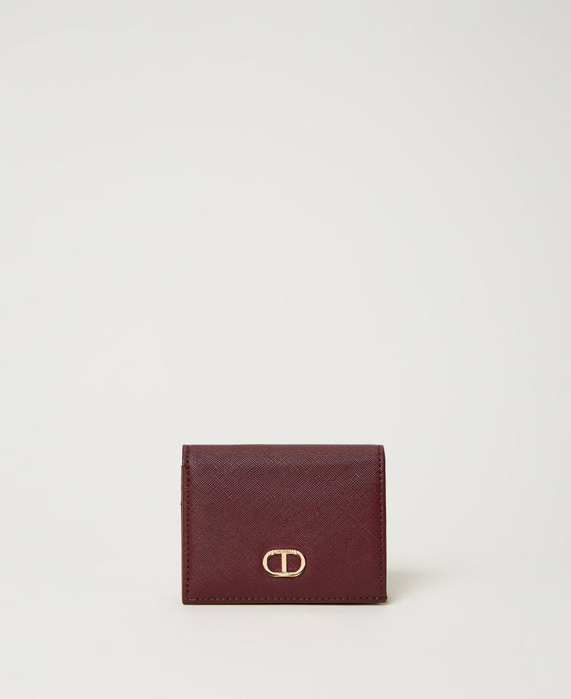 Oval T wallet Woman, Purple | TWINSET Milano