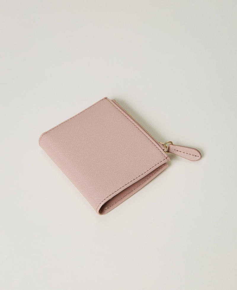Wallet with zip and Oval T Woman, Pink | TWINSET Milano