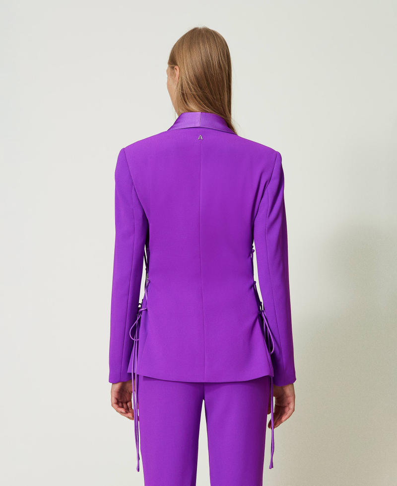 Giacca blazer con coulisse Donna, Viola | TWINSET Milano