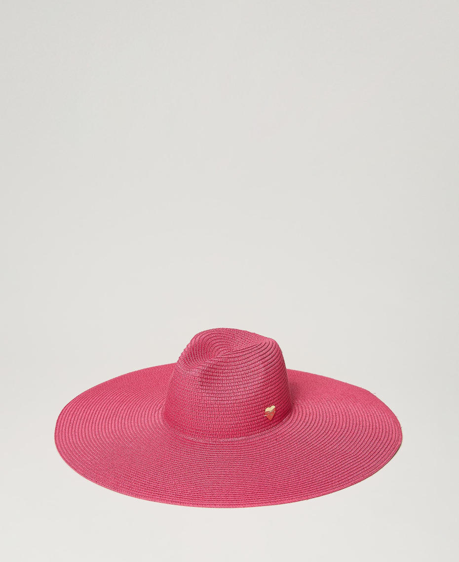Sombrero de ala ancha Mujer, Fucsia | TWINSET Milano