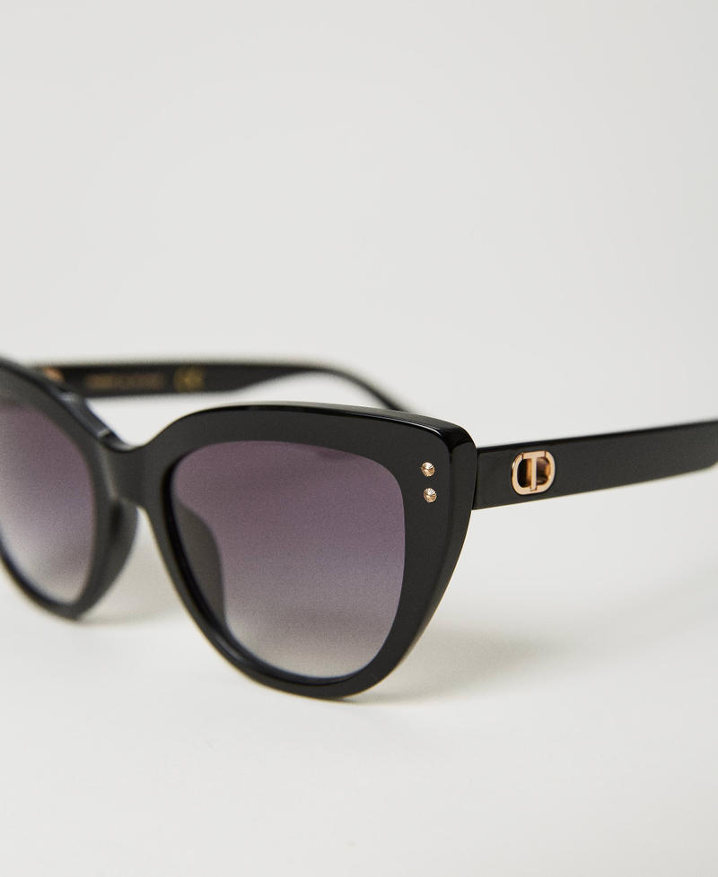 Occhiali da sole cat-eye Donna, Nero | TWINSET Milano