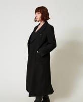 Płaszcz z sukna z cekinami Kobieta, Czarny | TWINSET Milano